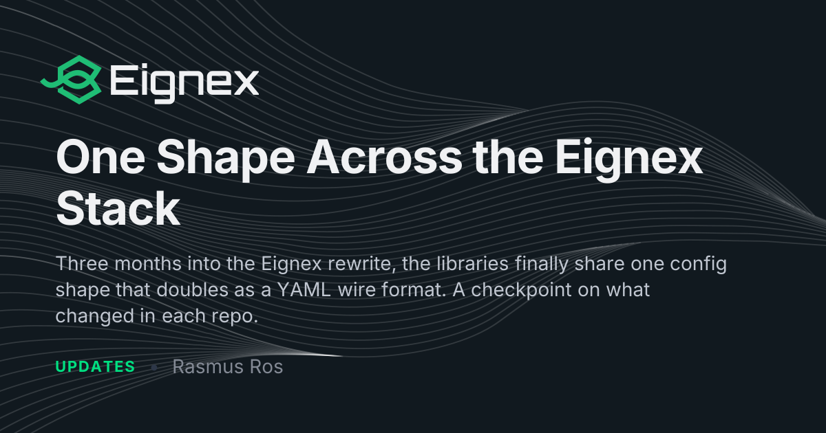 One Shape Across the Eignex Stack | Eignex